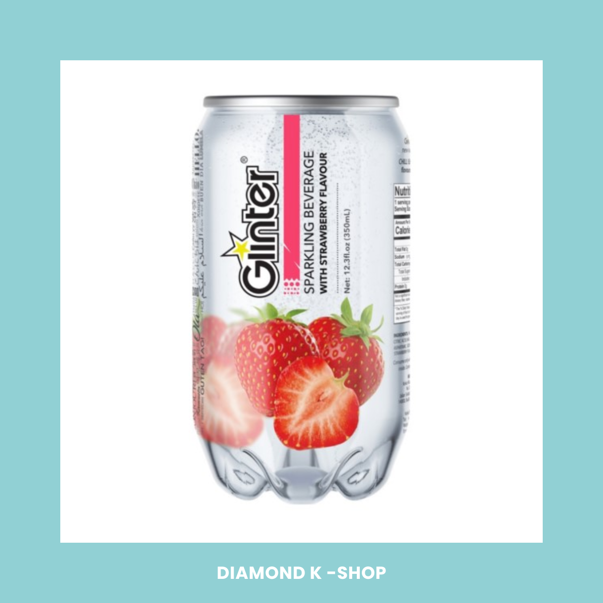 Bebida Glinter Sparkling - Fresa – Diamond K-Shop