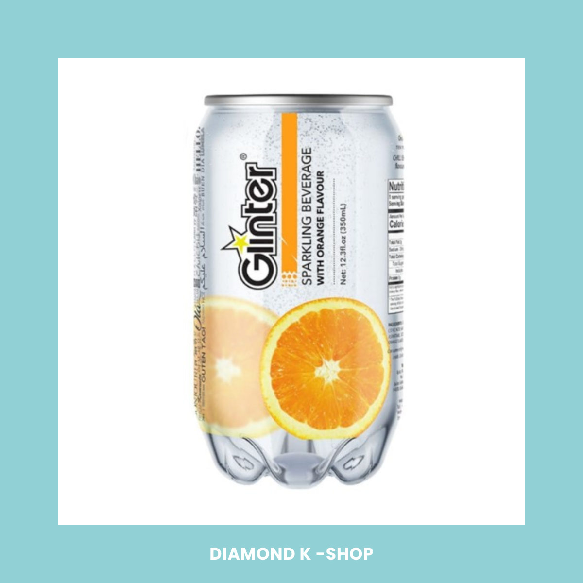 Bebida Glinter Sparkling - Naranja – Diamond K-Shop